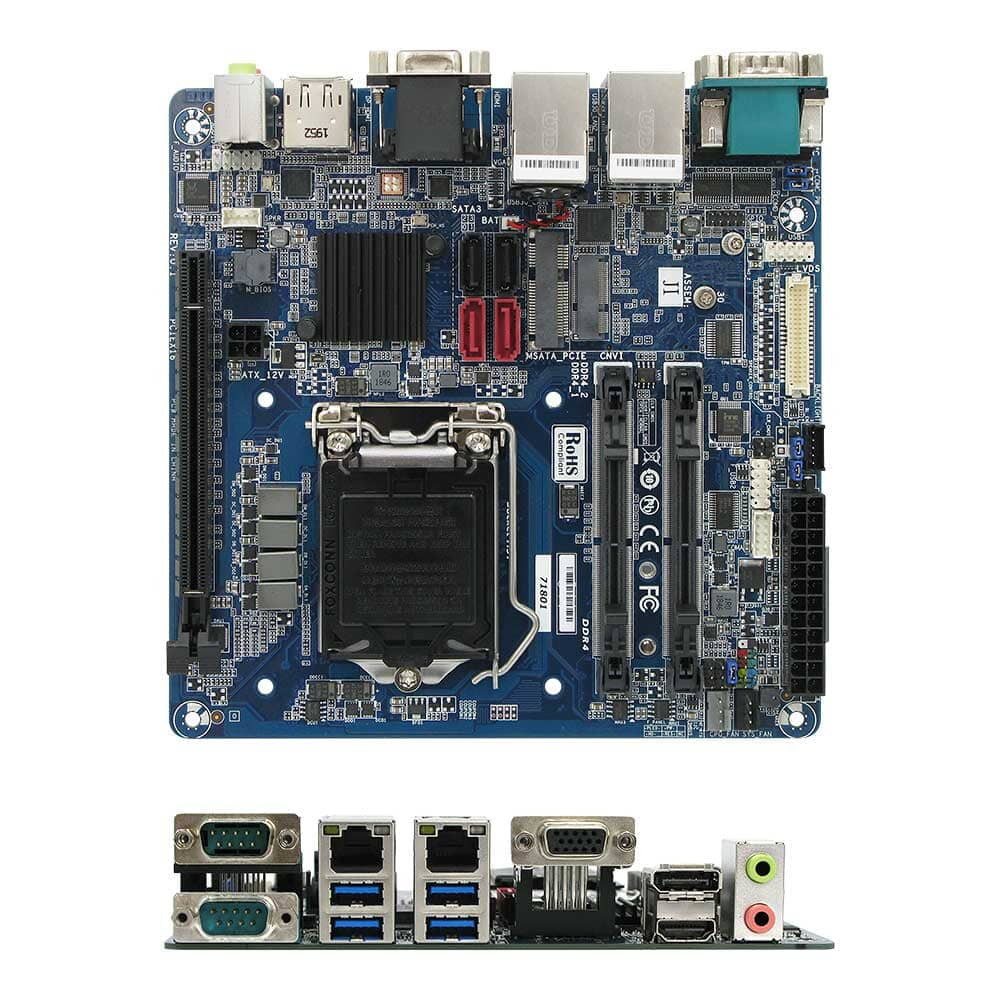 MX310HD Intel H310 mini-ITX Motherboard supports 8th/9th Gen Intel Core Processors, DC-Power