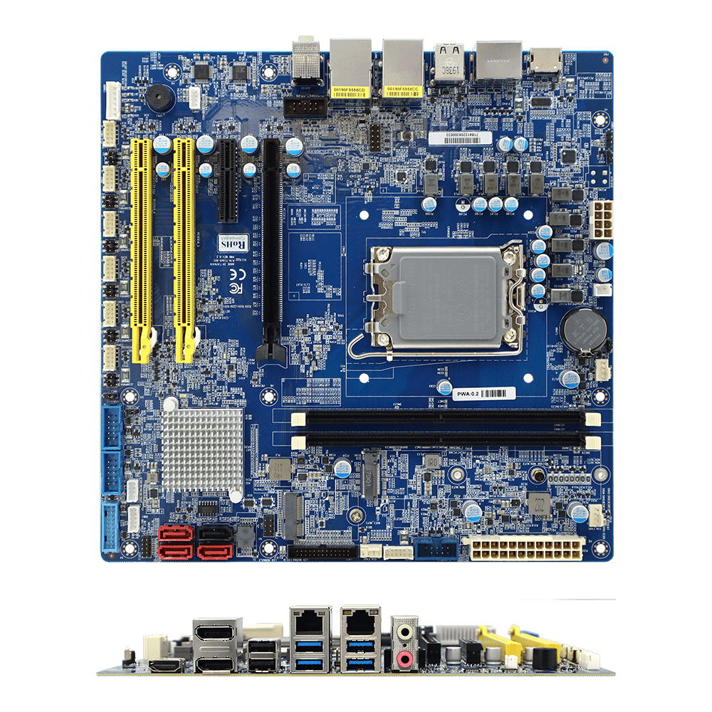 RX610H Micro ATX Motherboard supports 12th/13th/14th Gen Intel® Core™ i ...